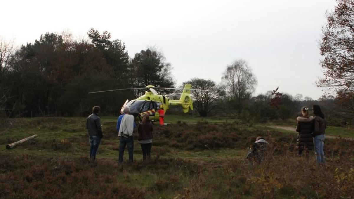 Traumahelikopter landt op hei voor gevallen fietser - NH Nieuws Traumahelikopter landt op hei voor gevallen fietser - NH Nieuws