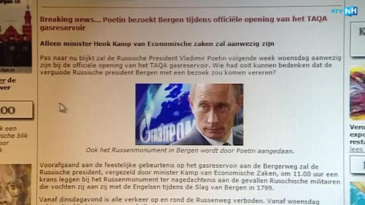 President Poetin bezoekt gasopslag in Bergen [video]
