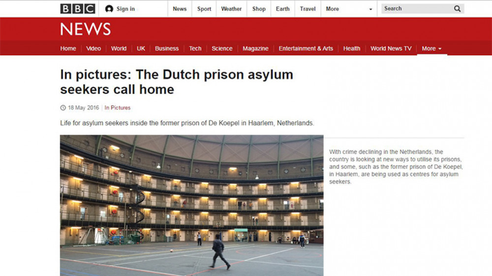 BBC neemt kijkje in vluchtelingenopvang Haarlemse koepelgevangenis - NH ... BBC neemt kijkje in vluchtelingenopvang Haarlemse koepelgevangenis - NH ...