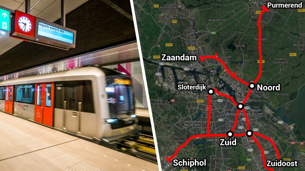 Provincie wil metro naar Zaandam, Purmerend, Hoofddorp en Schiphol - NH ...