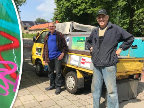 Kor & Cor strijden tegen graffiti in Hoorn: "Geen verfstad maar ...