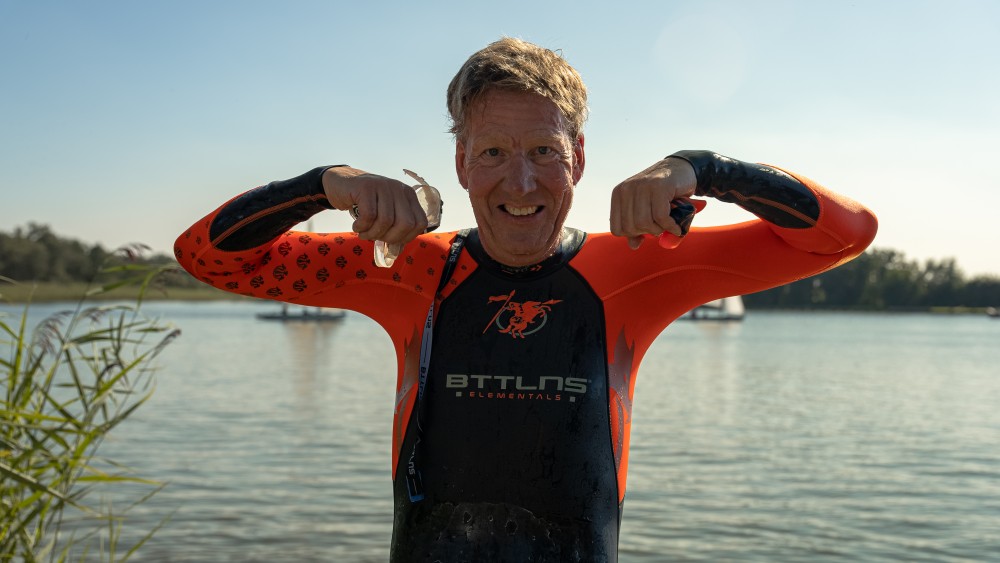 'Lopende geldinzamelaar' Erwin heeft er ruim 200 sponsoracties opzitten ...