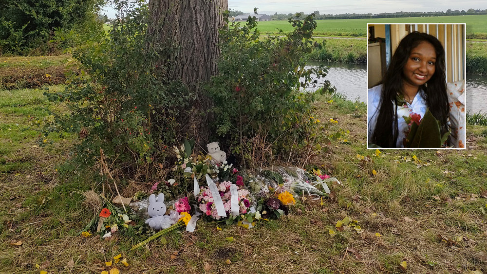 Ouders leggen krans neer op plek waar hun dochter Sumanta Bansi werd gevonden - NH Nieuws