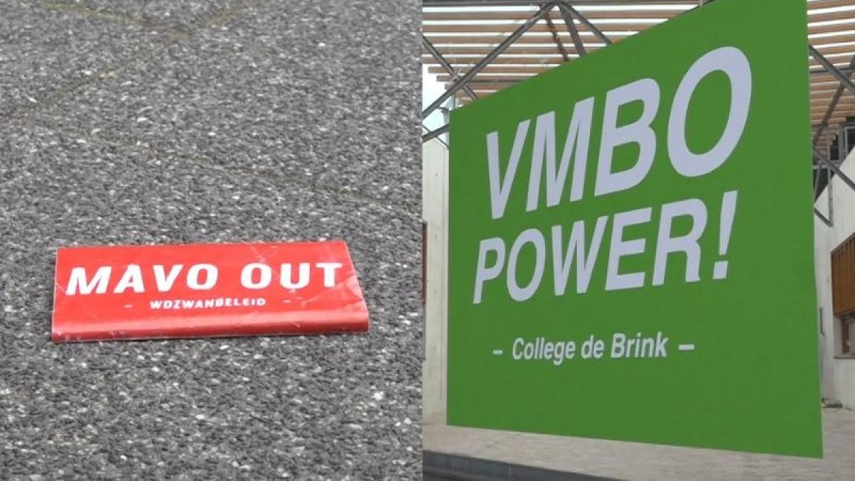 College de Brink bedenkt ludieke reactie op MAVO-out stickers: "VMBO ...