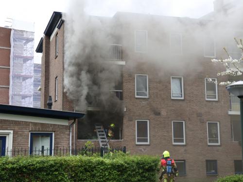 Twee mensen naar het ziekenhuis door grote brand in Haarlem, hond ...