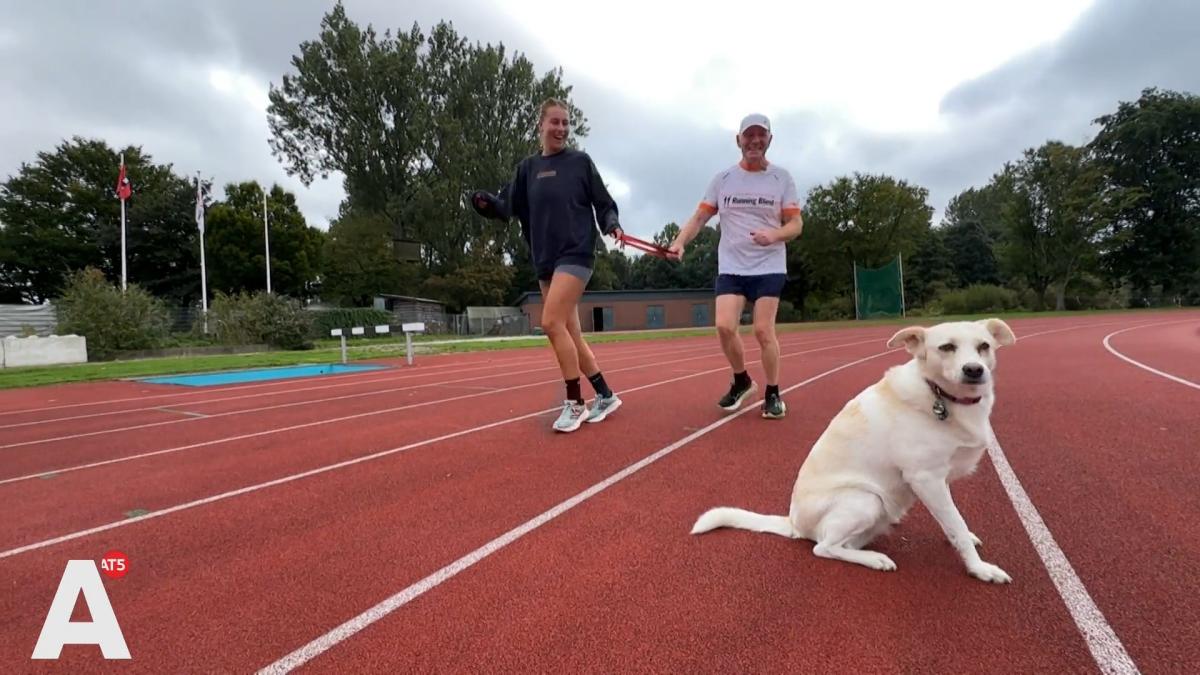 Bijna volledig blinde Bart traint voor zijn allereerste Dam tot Damloop ...